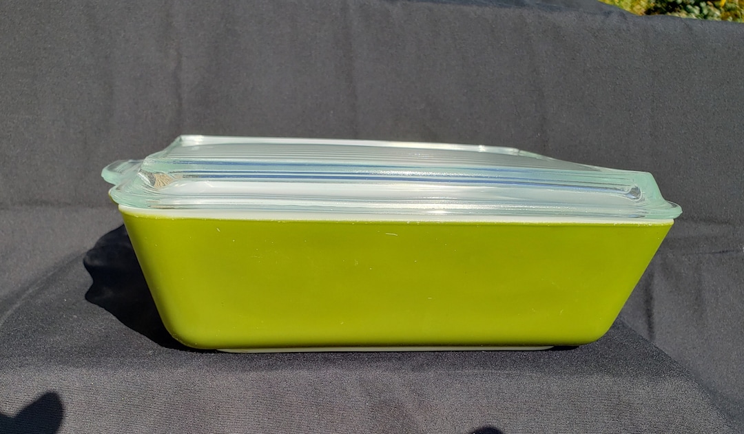 Vintage Verde Green Pyrex Covered Refrigerator Dish 503 - Etsy