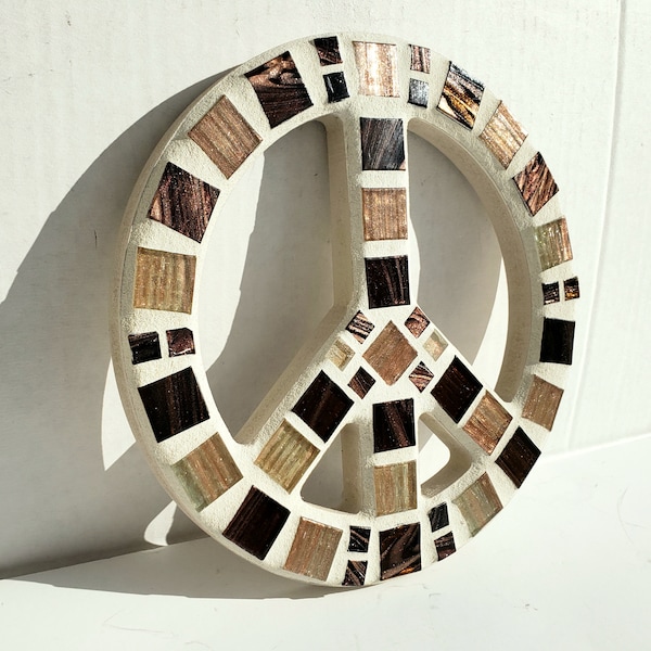Mosaic Peace Sign - Etsy