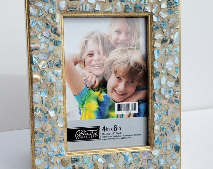 4 X 6 Blue Abalone Shell Photo Frame - Etsy