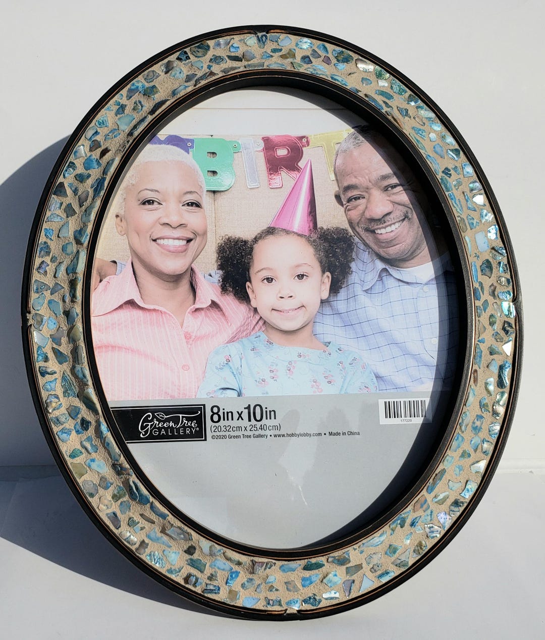 Abalone Shell Mosaic Photo Frame: Coastal Beach Decor (8x10 Oval) - Etsy