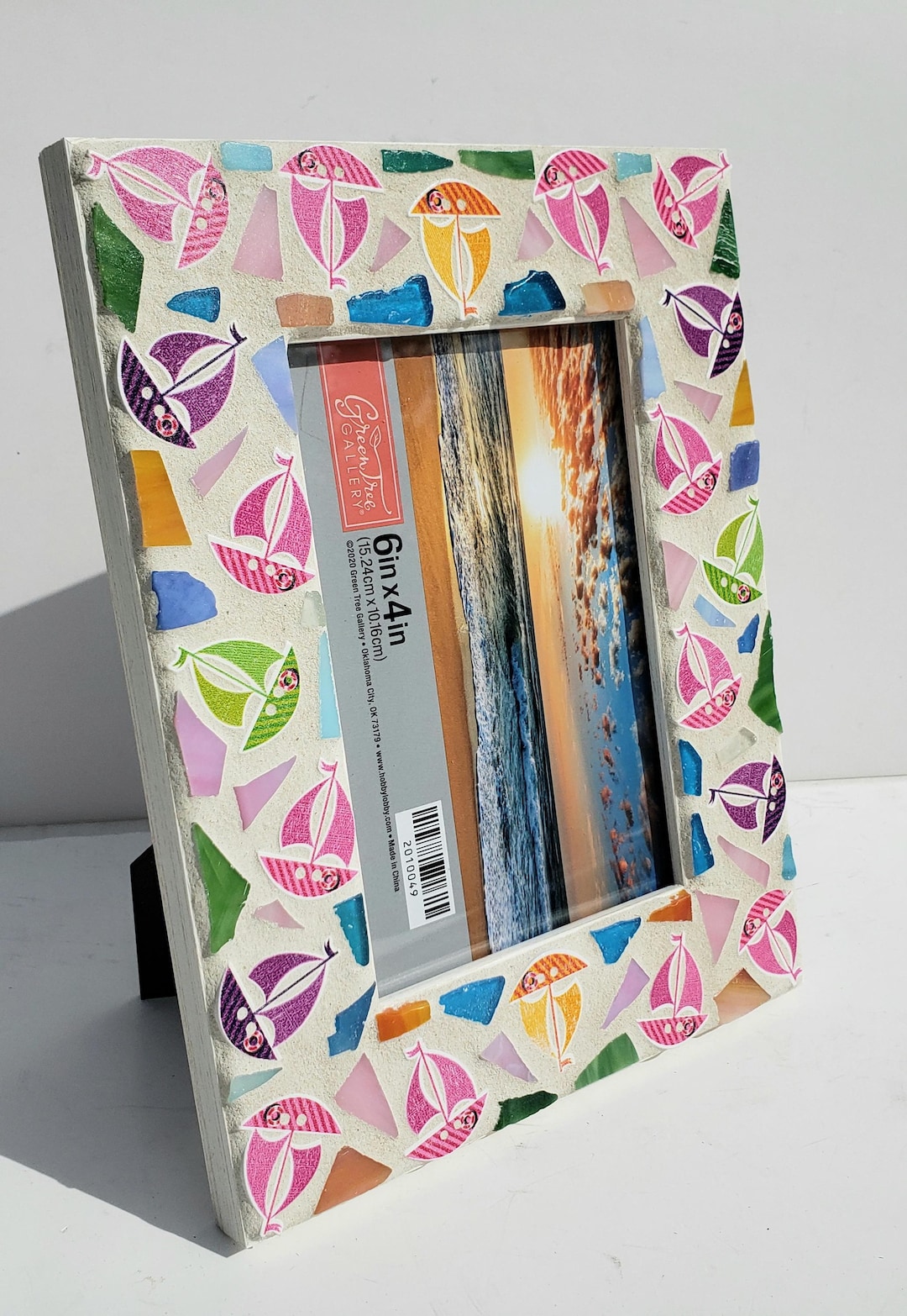 4 X 6 Pink Sailboat Frame Beach Nautical Coastal Living Vacation Photo ...