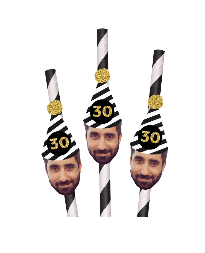 Custom Face Straws Personalized Face Party Straws - Etsy