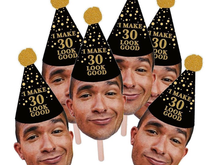 Personalized Face Stick, Face on a Stick Prop, Photo Face Stick, Big ...