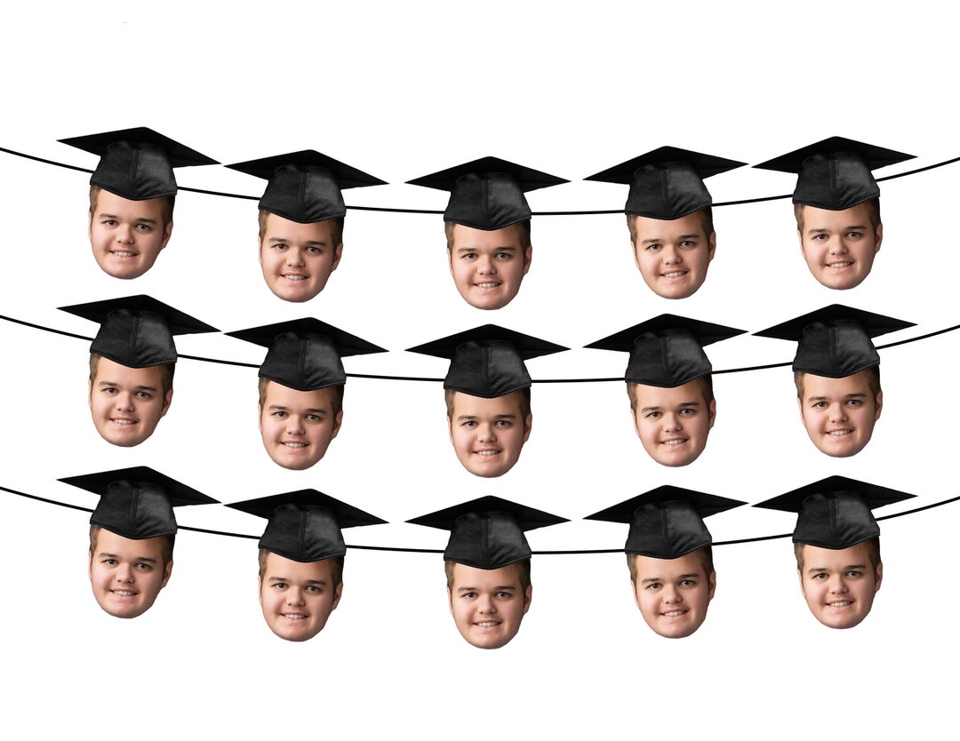 Graduation Face Birthday Banners, Graduation Wall Banner Photo Banners ...