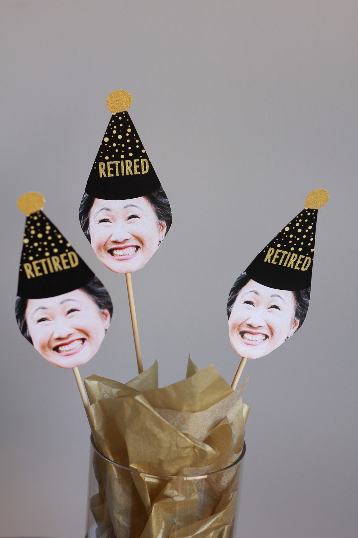 Retirement Centerpiece Sticks Retirement Decorations - Etsy