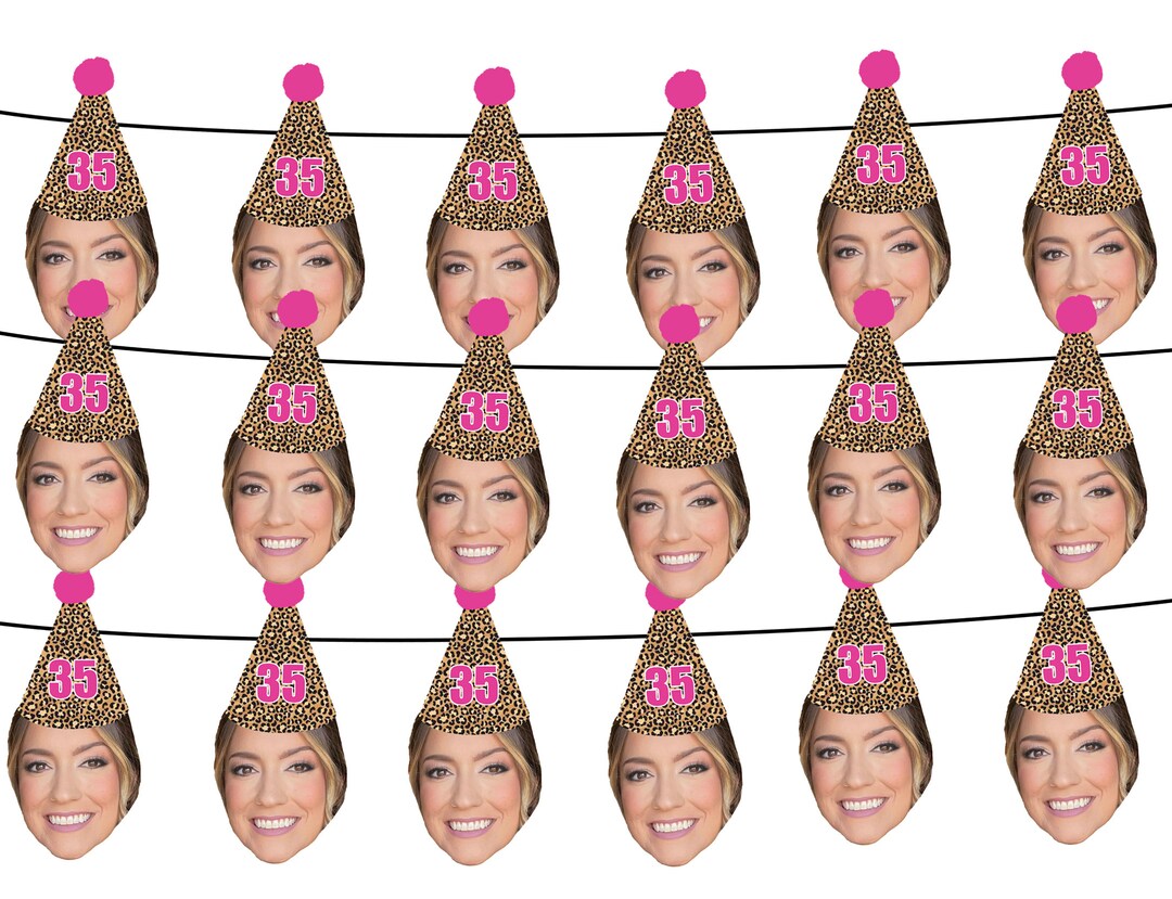 Personalized Face Birthday Banners, Wall Banner, Photo Banners ...