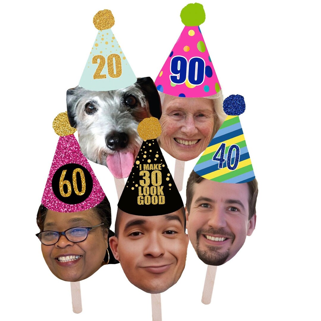 Face Sticks, Face on a Stick Prop, Photo Face Stick, Big Head on a ...