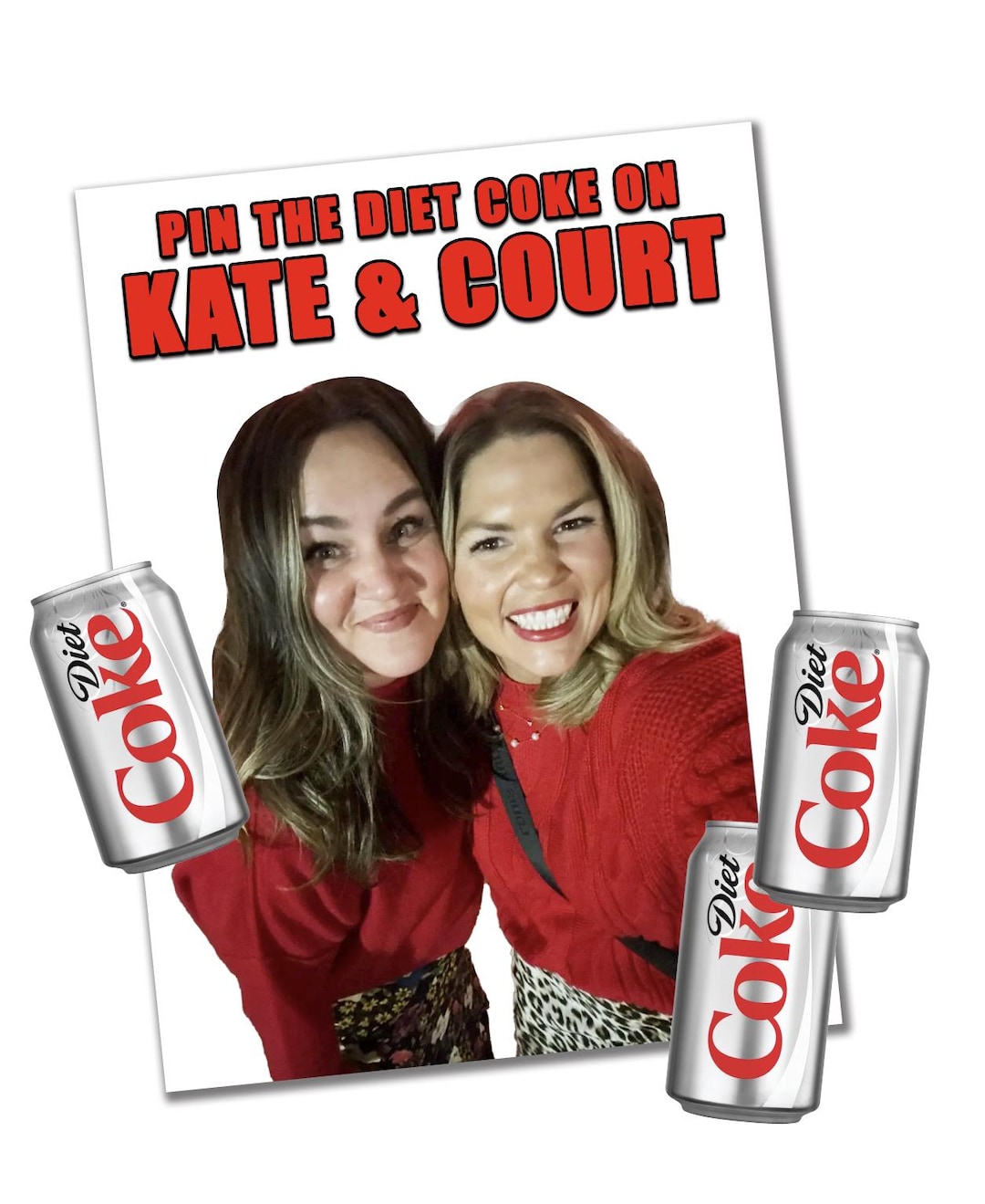 Custom Pin the Tail on the Donkey Game, Diet Coke Game - Etsy