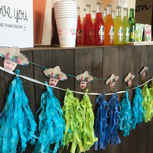 Sombrero Fiesta Face Birthday Banners, Fiesta Wall Banner, Fiesta Photo ...