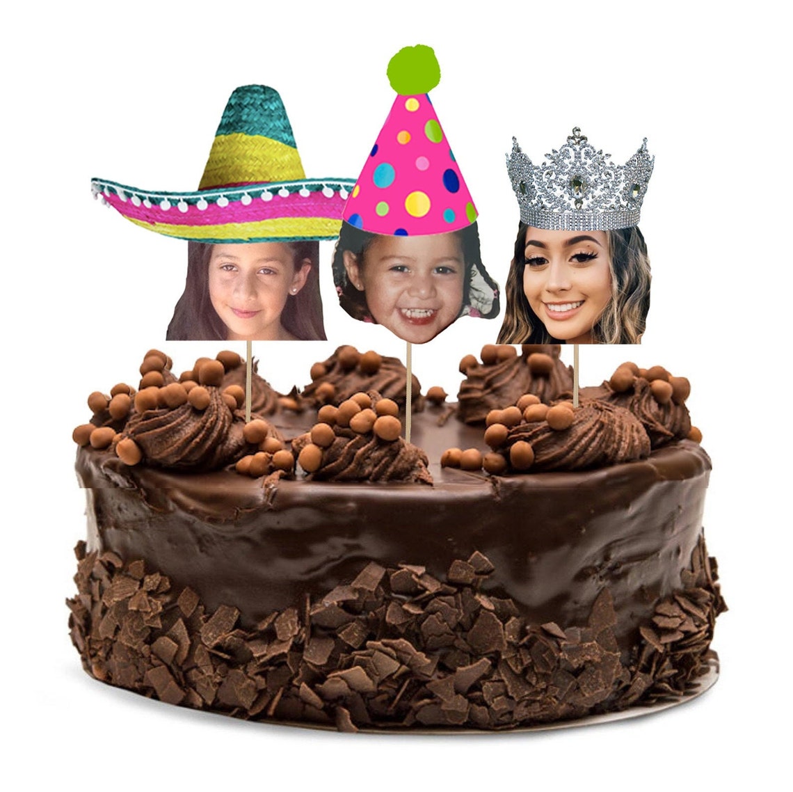 Personalized Face Cake Toppers 30th 40th 50th 60th 75th - Etsy