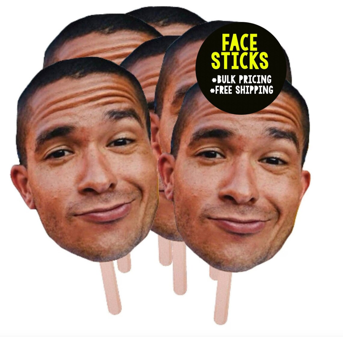 Personalized Face Stick, Face on a Stick Prop, Photo Face Stick, Big ...