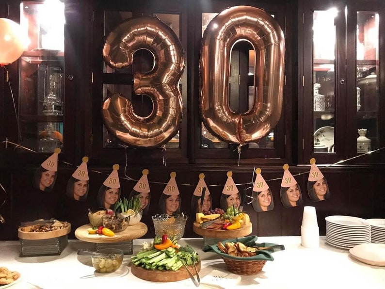 Personalized Face Birthday Banners Wall Banner Photo - Etsy