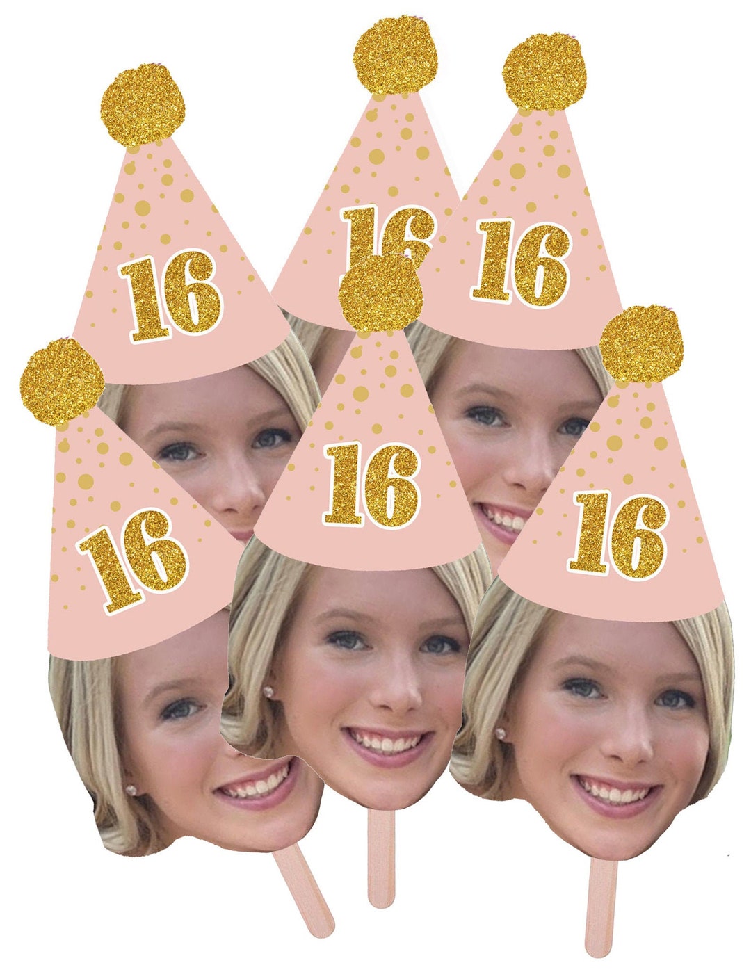 Personalized Face Stick, Face on a Stick Prop, Picture Face Stick, Big ...