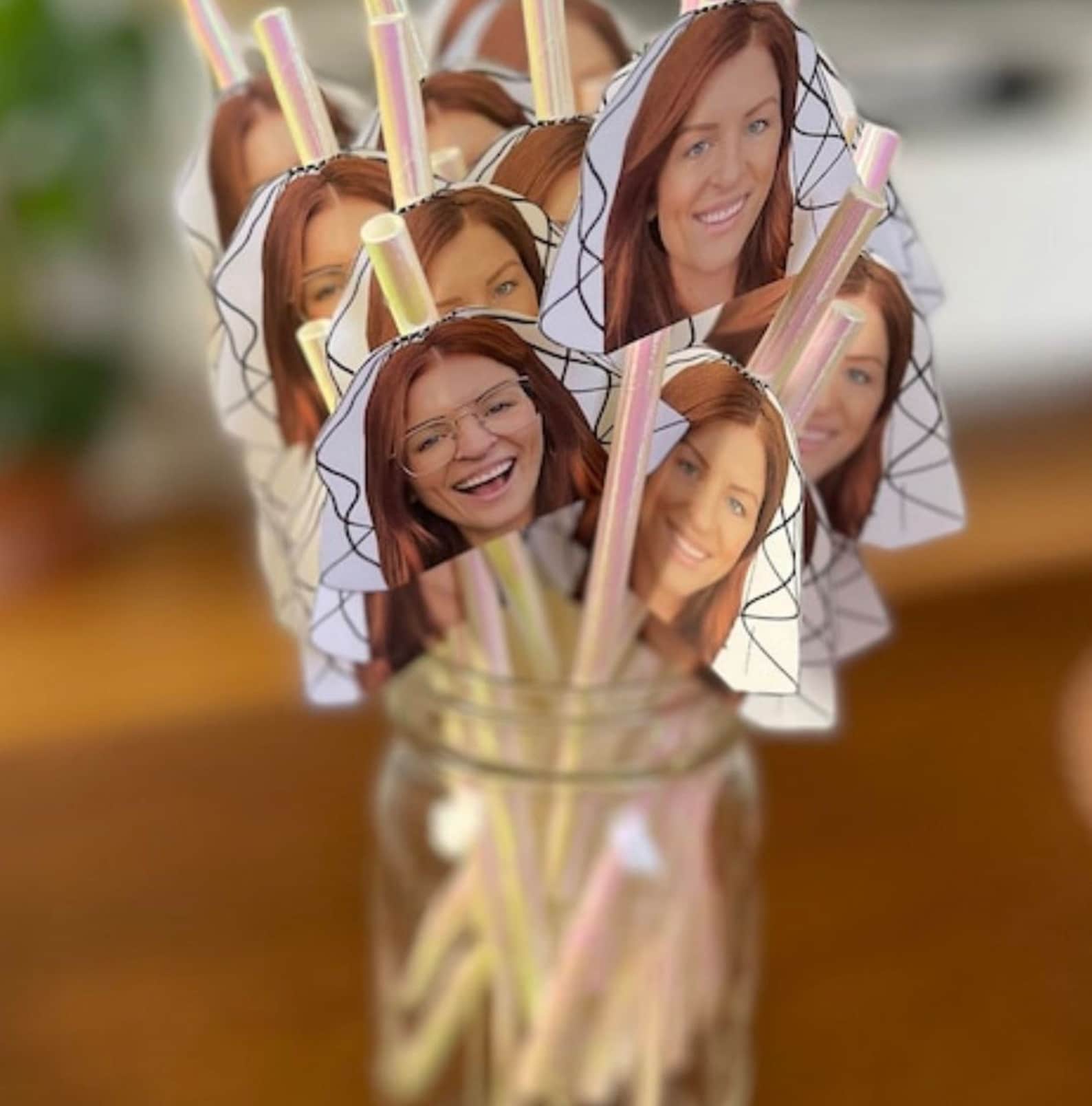 Custom Face Straws, Personalized Face, Party Straws, Personalized ...