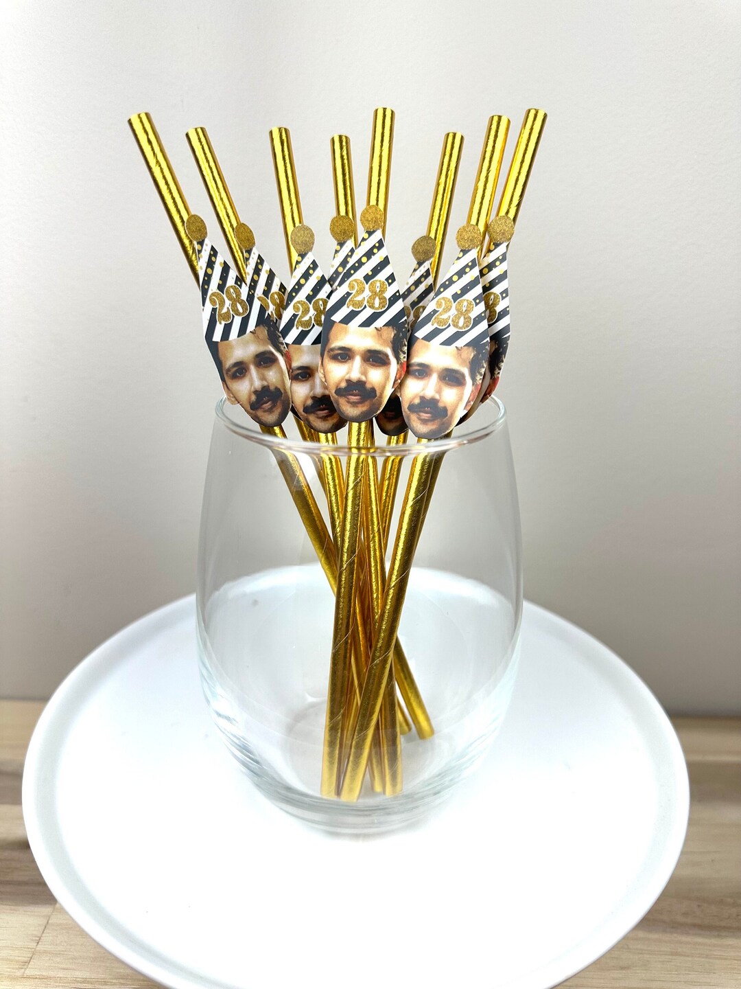 Custom Face Straws, Personalized Face, Party Straws, Personalized ...