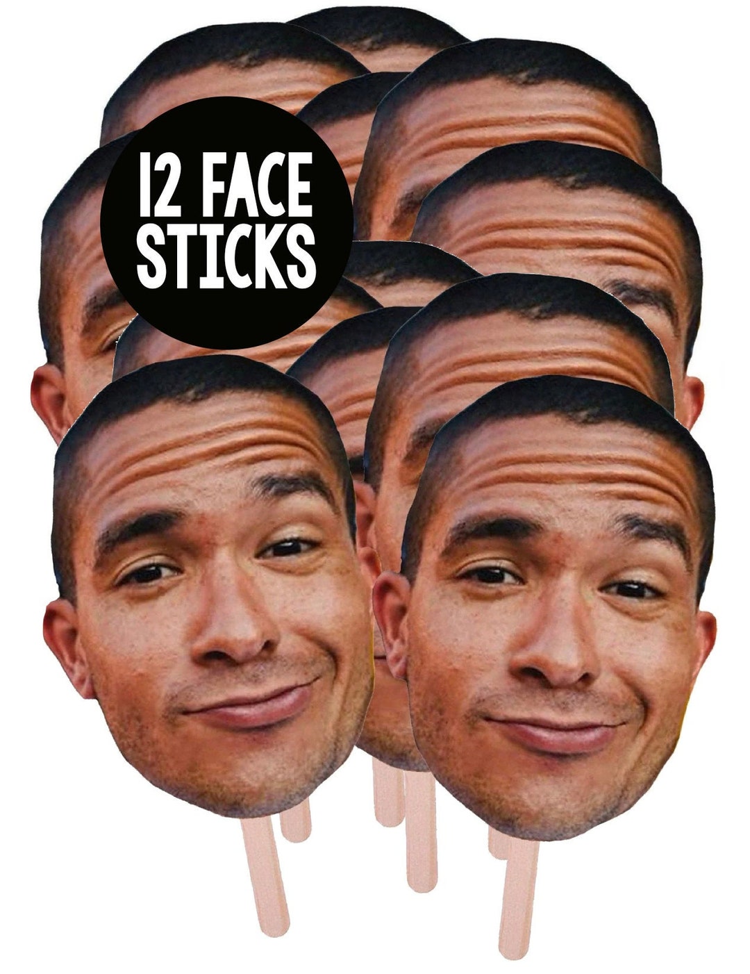 Face Stick, Face on a Stick Prop, Photo Face Stick, Big Head on a Stick ...