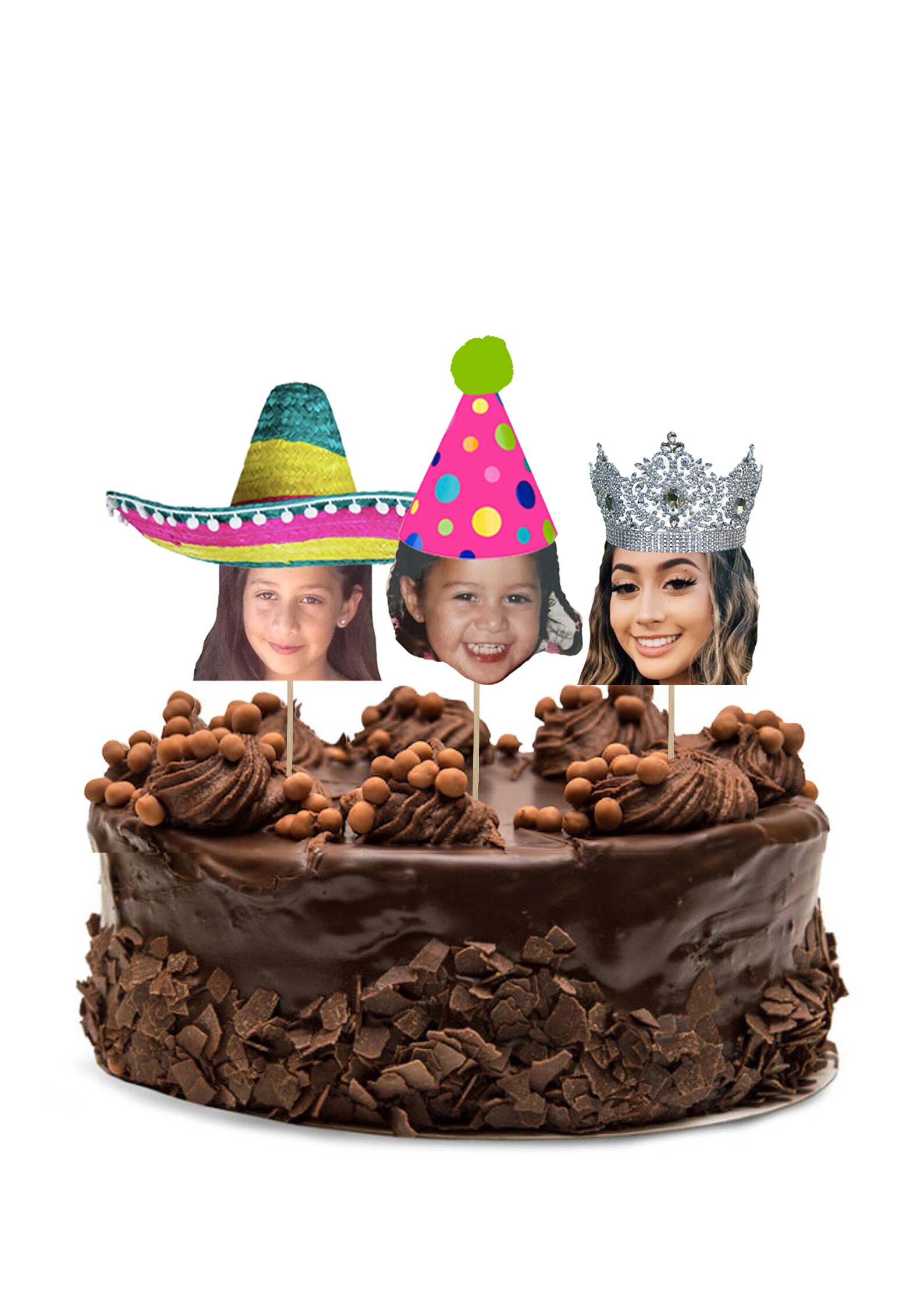 Personalized Face Cake Toppers 30th 40th 50th 60th 75th | Etsy