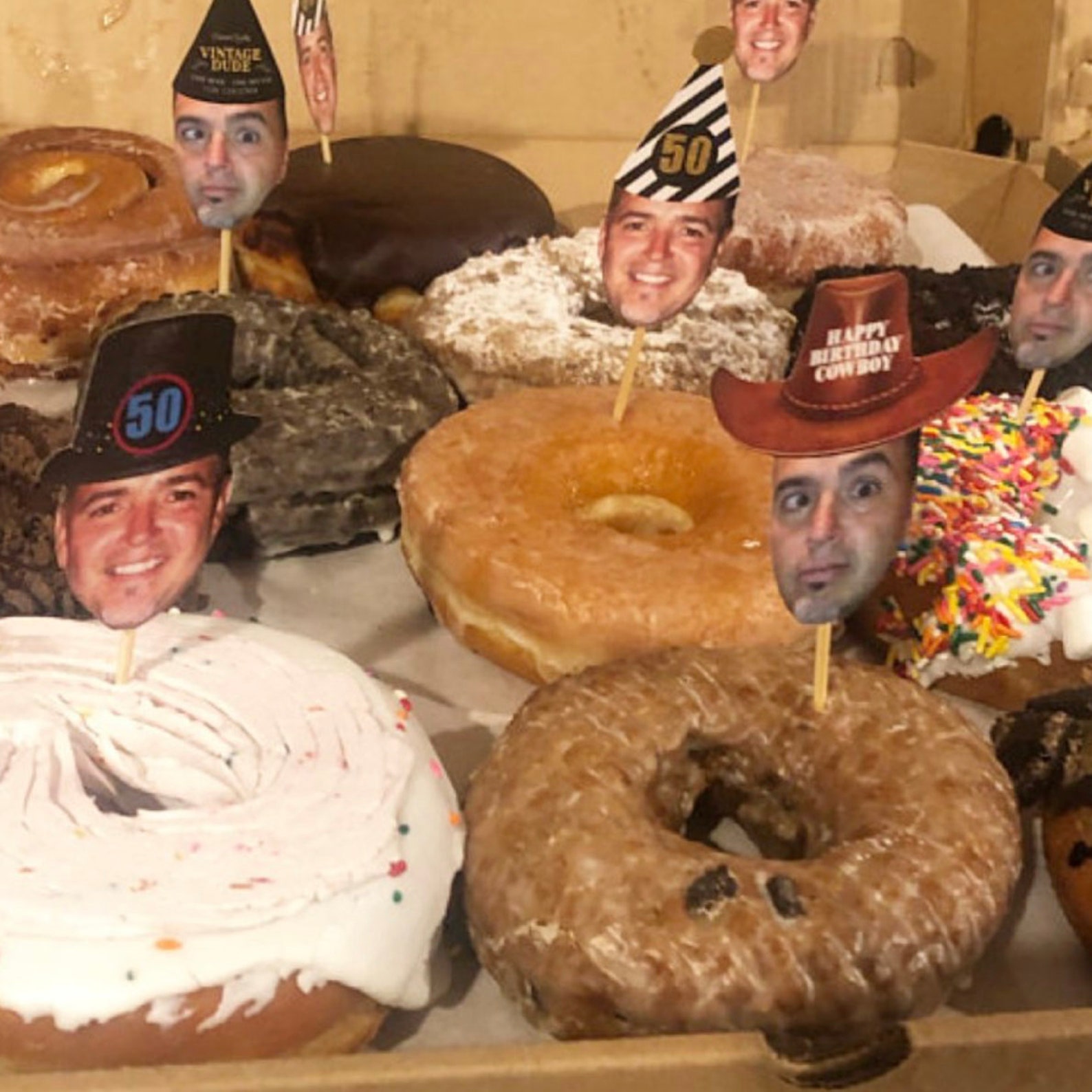 Personalized Face Picture Cupcake Toppers Birthday Cupcake - Etsy