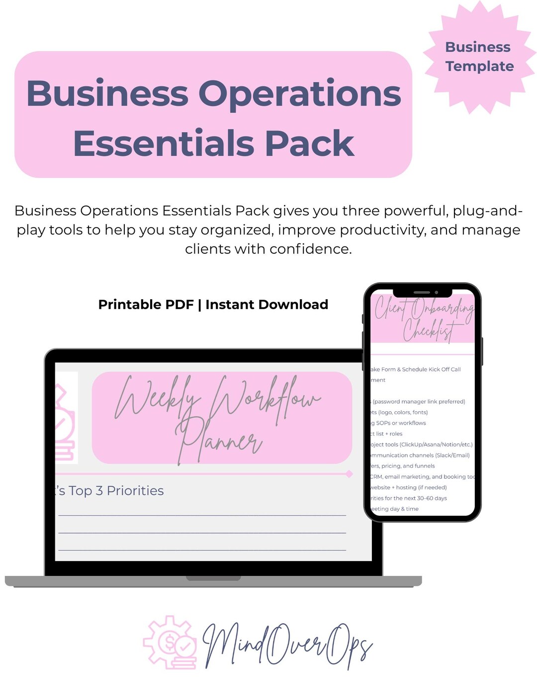 Business Operations Essentials Pack — Organize, Prioritize & Streamline ...