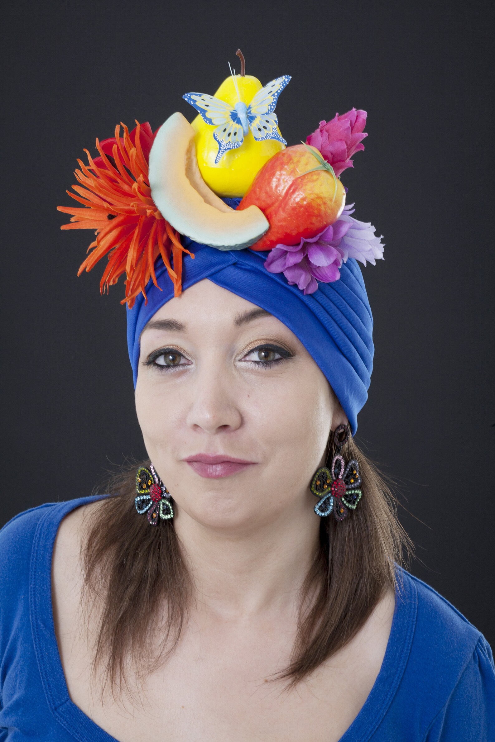 Flower and Fruit Burlesque Headdress - Etsy UK