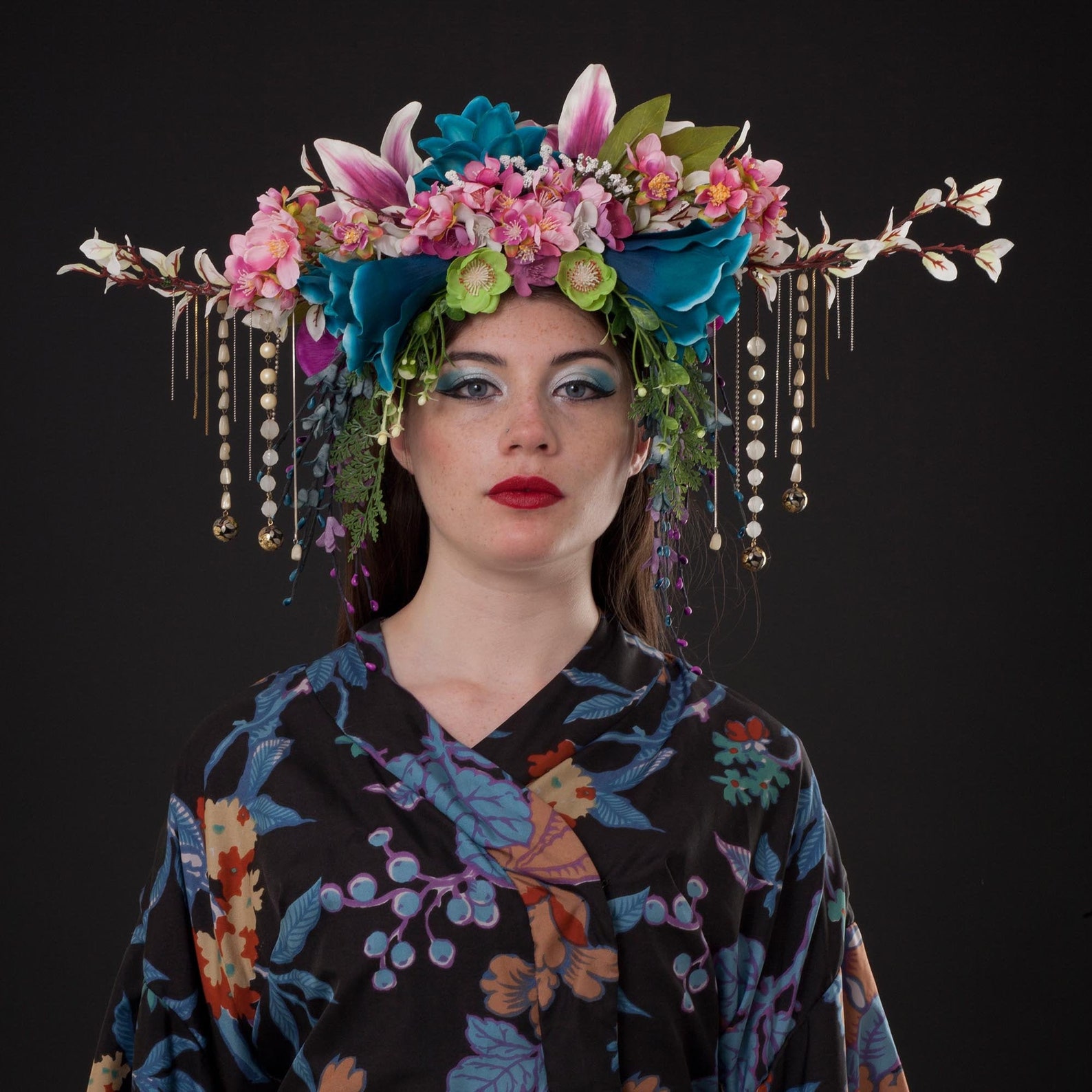 Oriental Goddess Wedding Headdress Geisha Crown. - Etsy