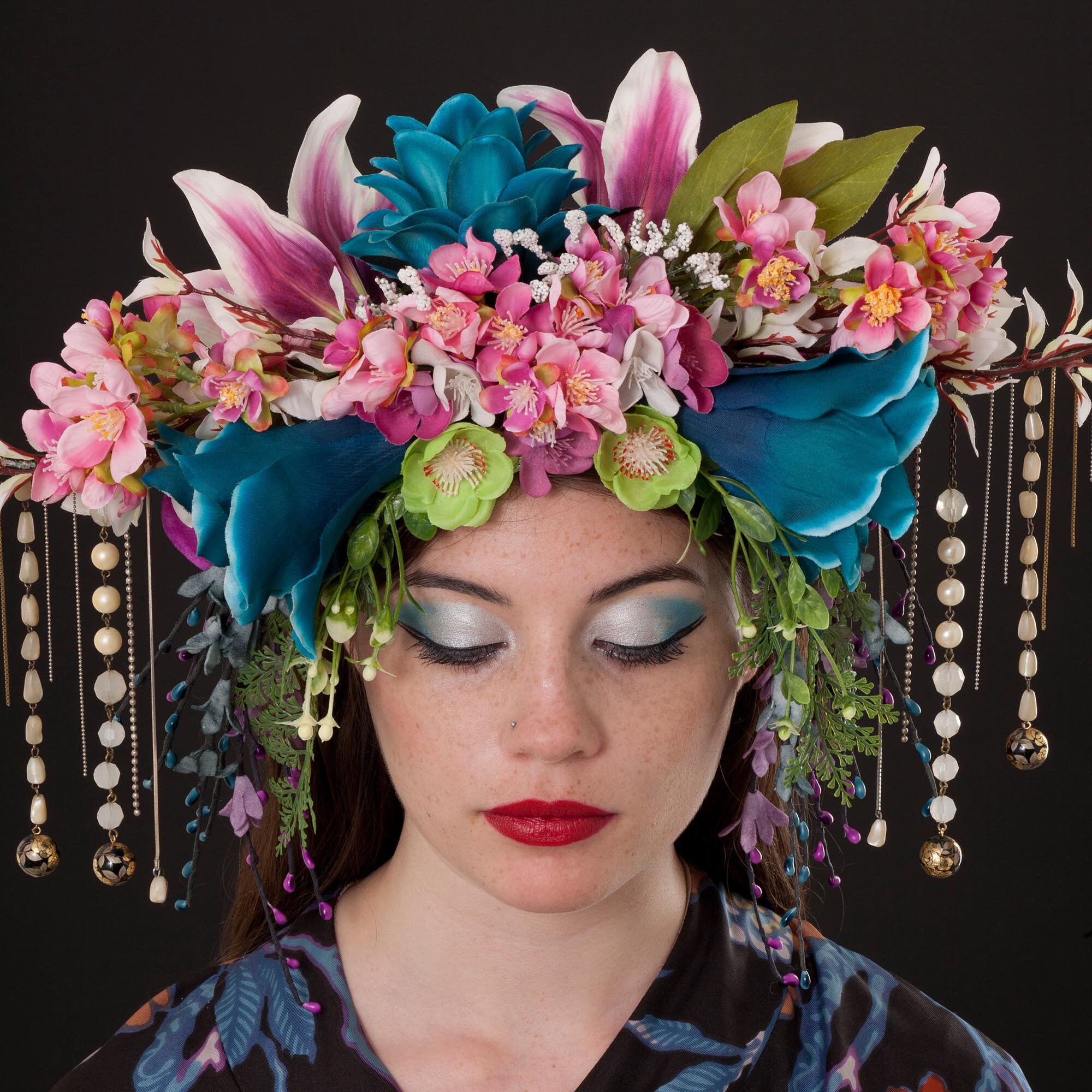 Oriental Goddess Wedding Headdress Geisha Crown. | Etsy