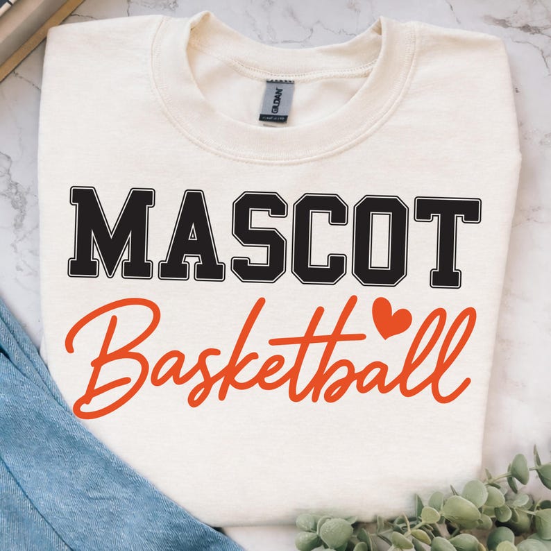 Basketball Mascot Logo SVG: Custom School Team Design (digital Download ...