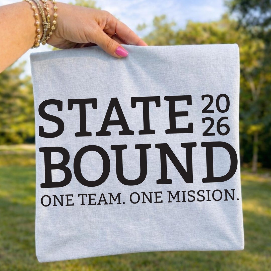 State Bound 2026 Wrestling SVG, Championship Tournament Game Day Team ...