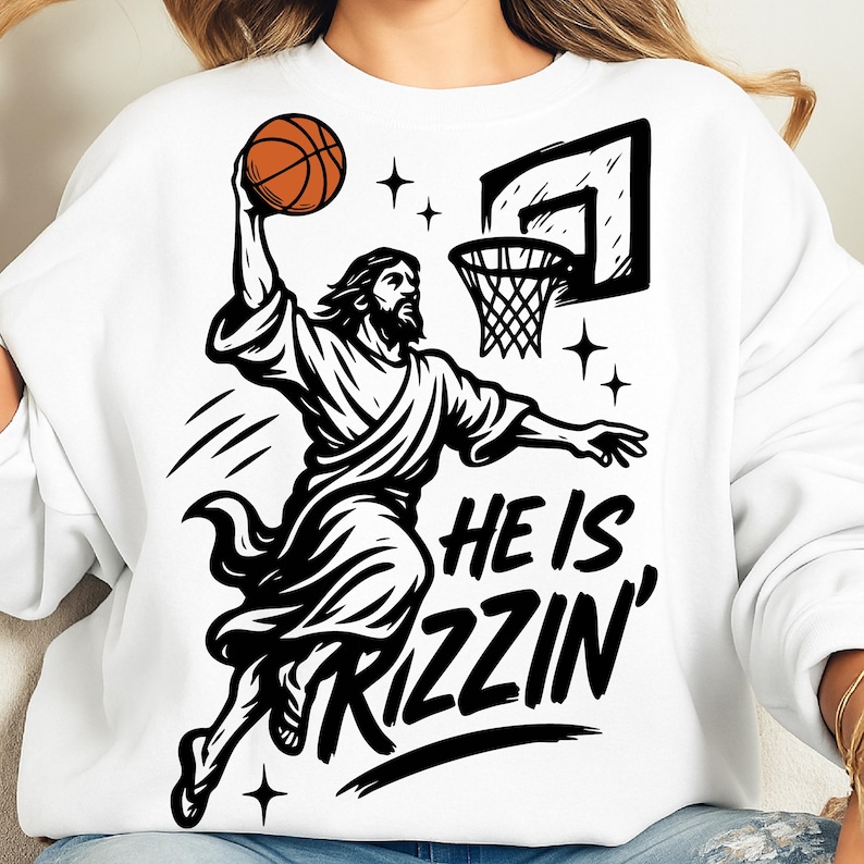 Jesus Basketball Meme SVG PNG Funny Christian Parody Design Digital ...