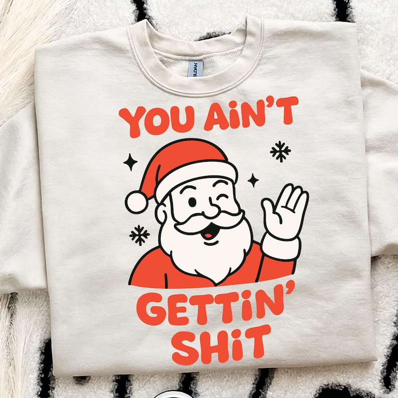 Funny Snarky Vintage Santa PNG: Christmas Social Club (digital Download ...