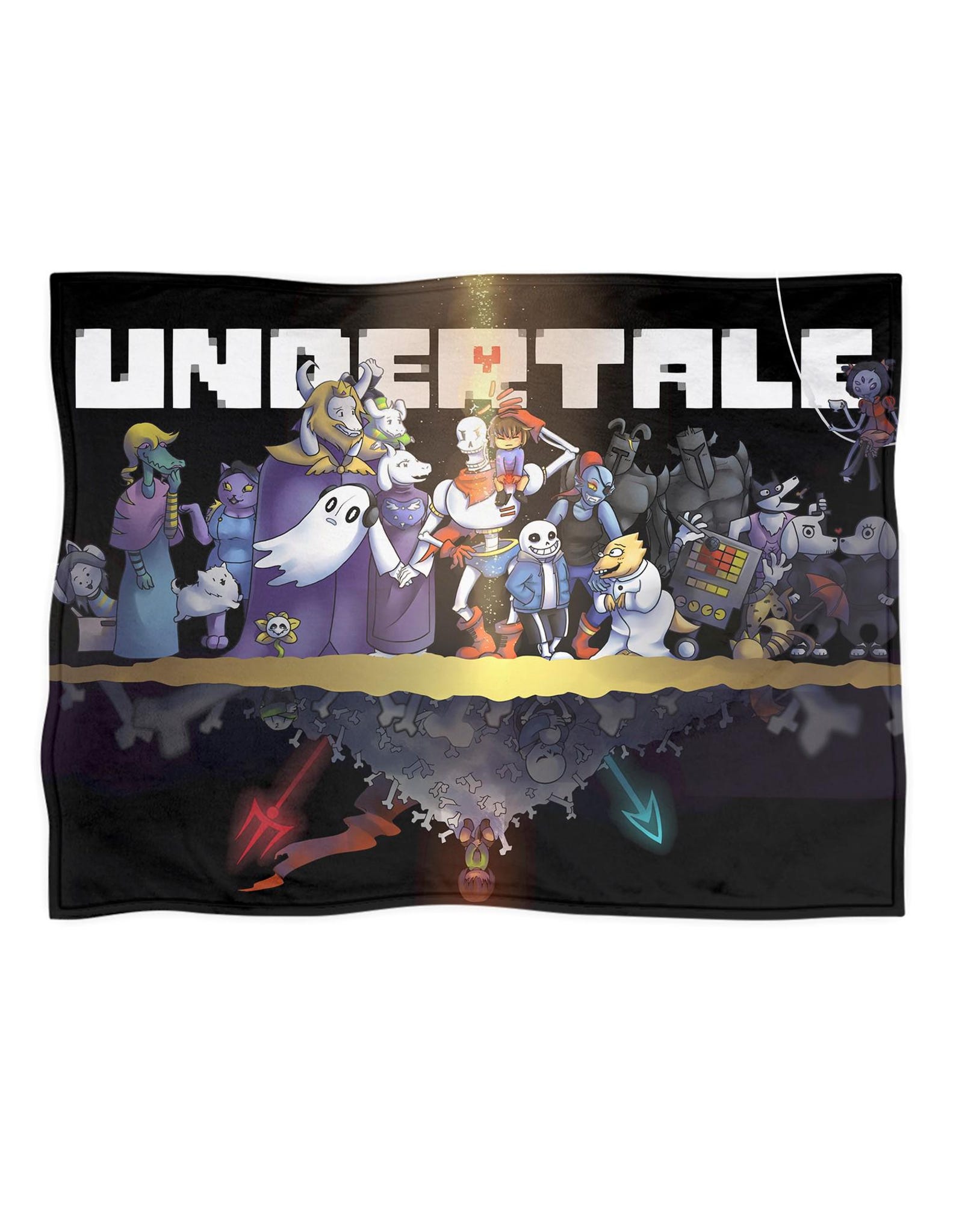 Undertale Blanket, Papyrus, Sans, Characters Fleece Throw, Home Decor ...