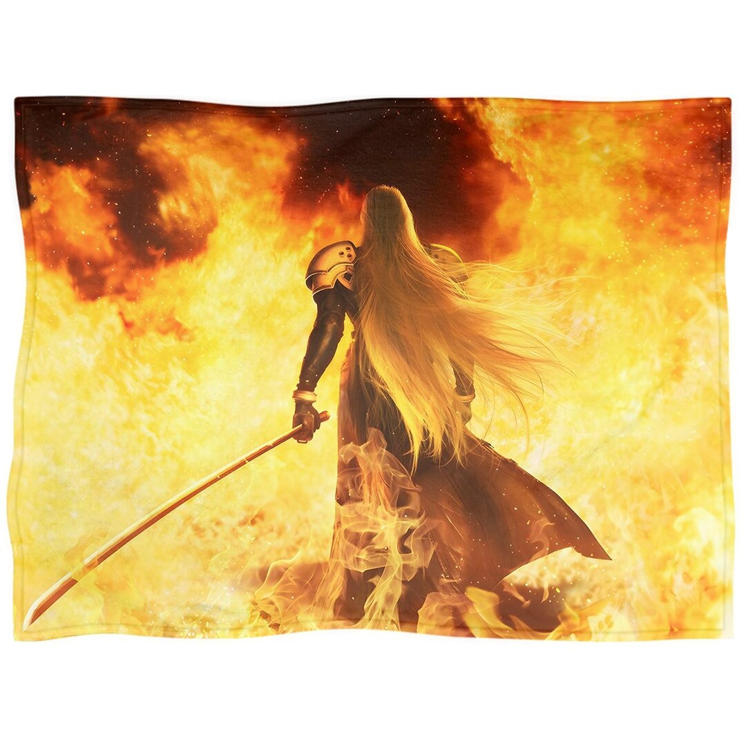 Final Fantasy VII Sephiroth Blanket, Fleece Throw, Home Decor - Etsy
