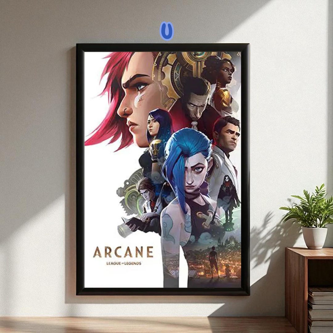 Arcane Jinx Poster Animated Series Canvas Art Print Etsy