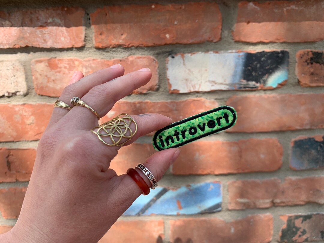 Introvert INFJ ISTJ INTJ Embroidered Iron on Patch in - Etsy