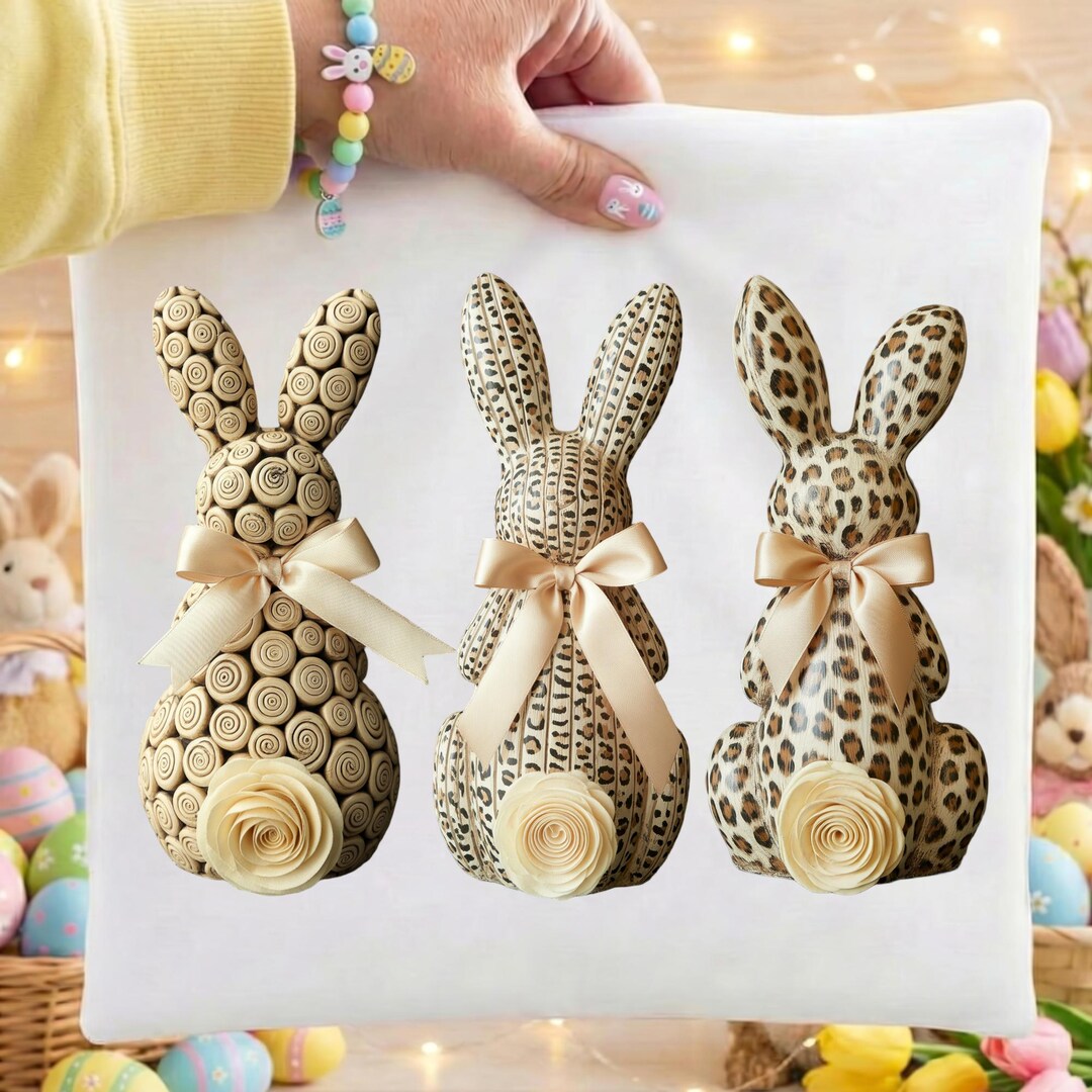 Trendy Leopard Easter Bunny Png, Happy Easter Leopard Print PNG ...