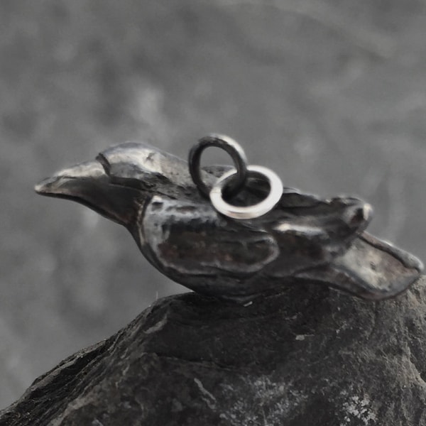 Crow Charm - Etsy