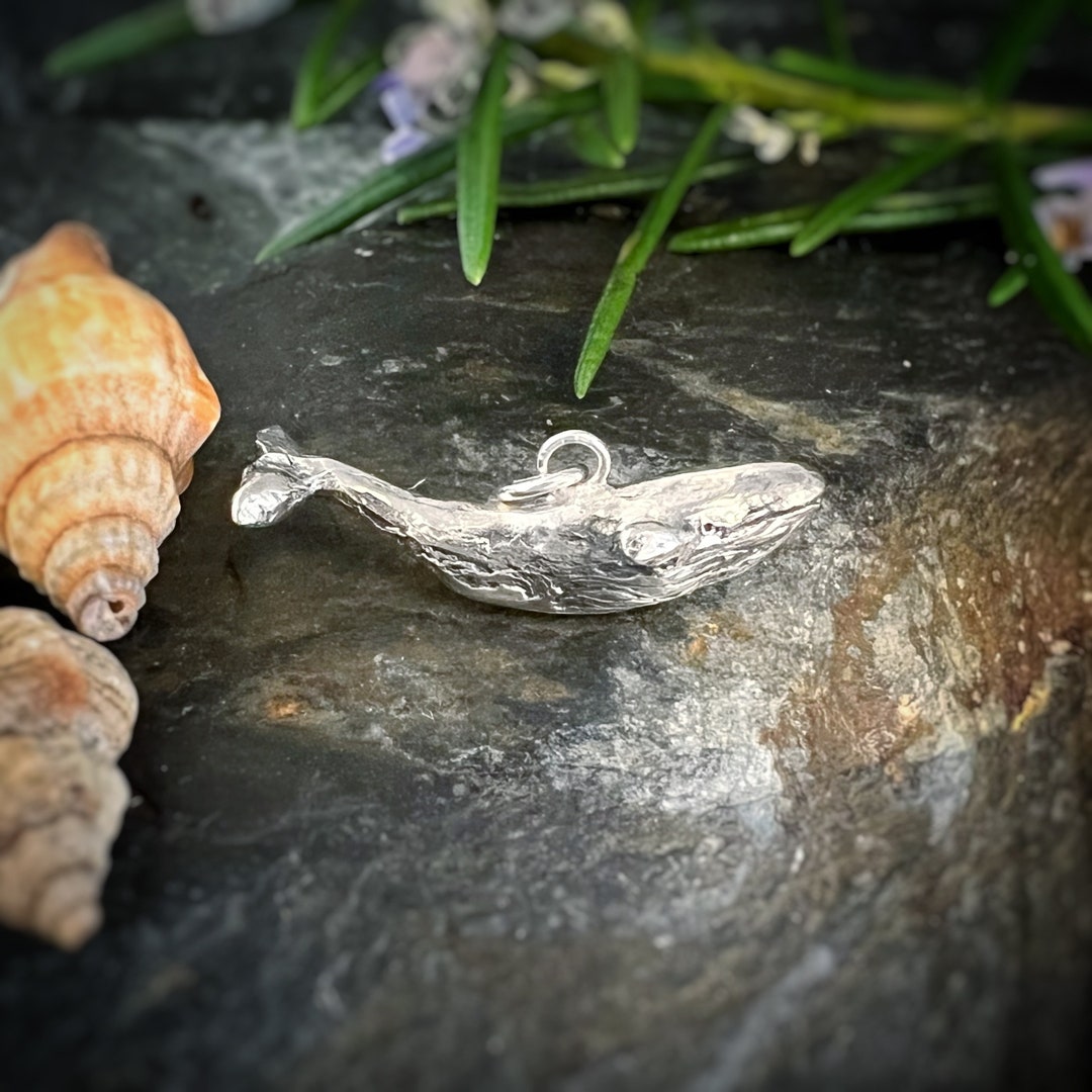 Whale Charm, Sterling Silver 'gus', Silver Whale, Silver Charm, Whales ...