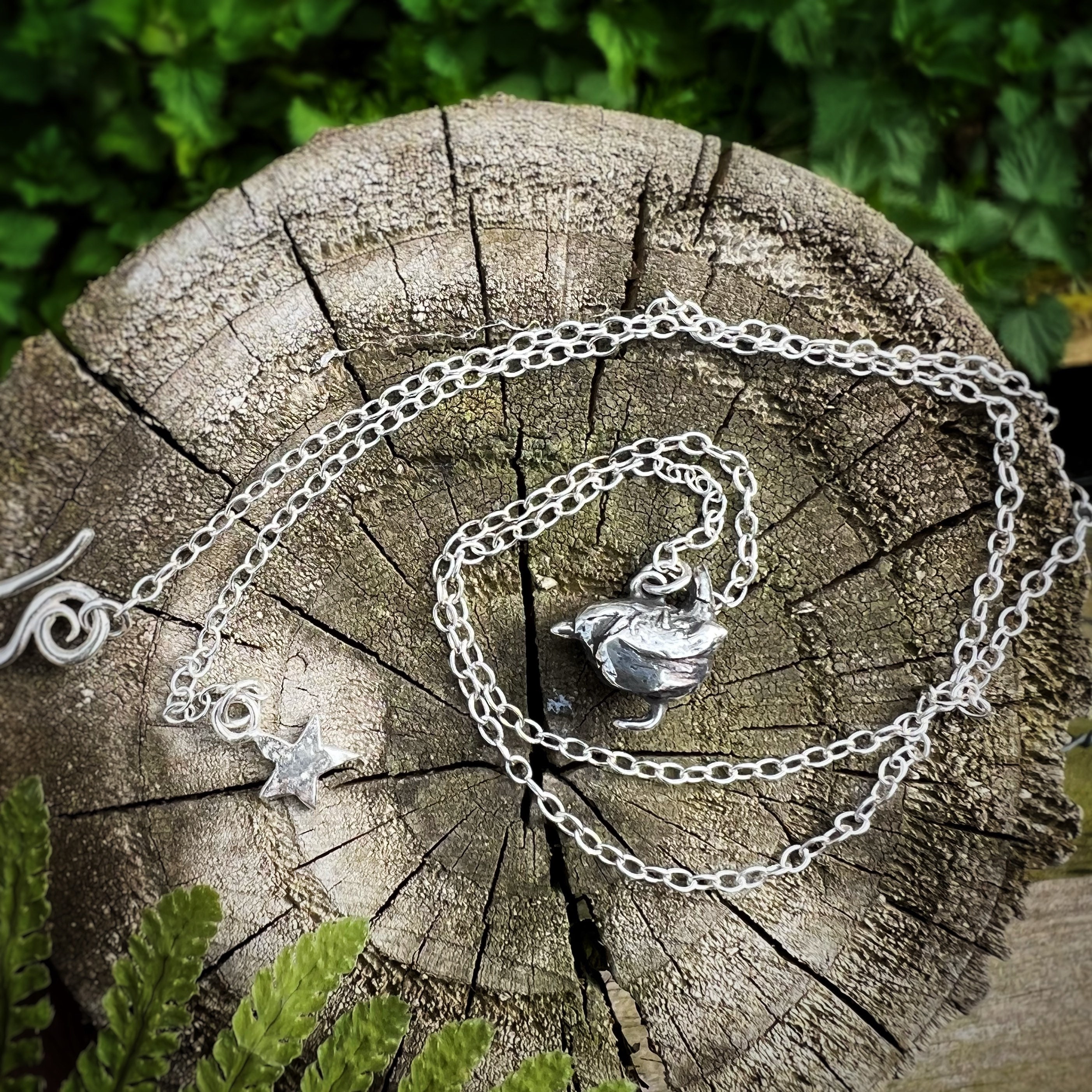 Sterling Silver Wren Charm: Florence Bird Jewelry - Etsy