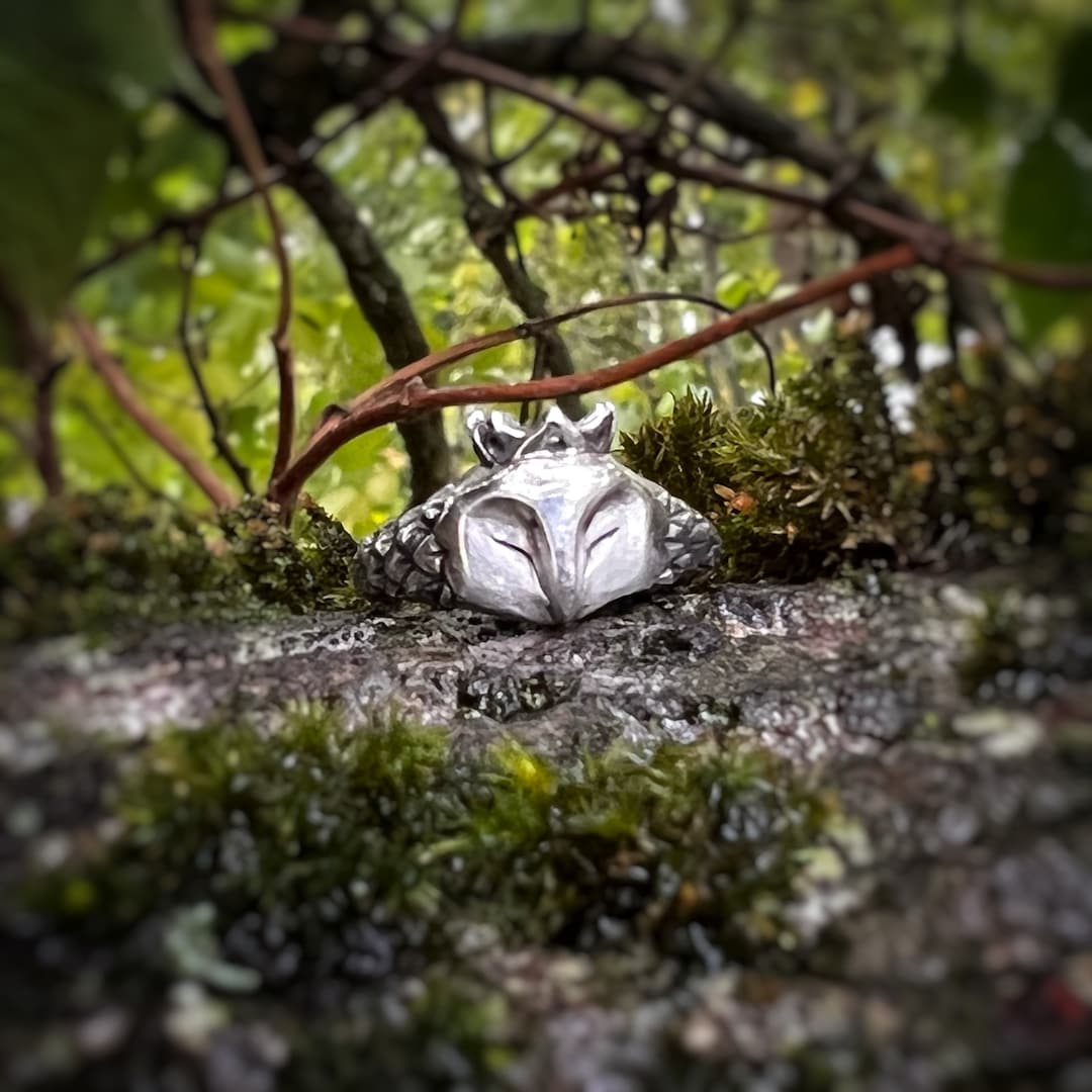Little Barn Owl Ring With Crown - ‘astrid’, Owl Ring, Fairytale ...