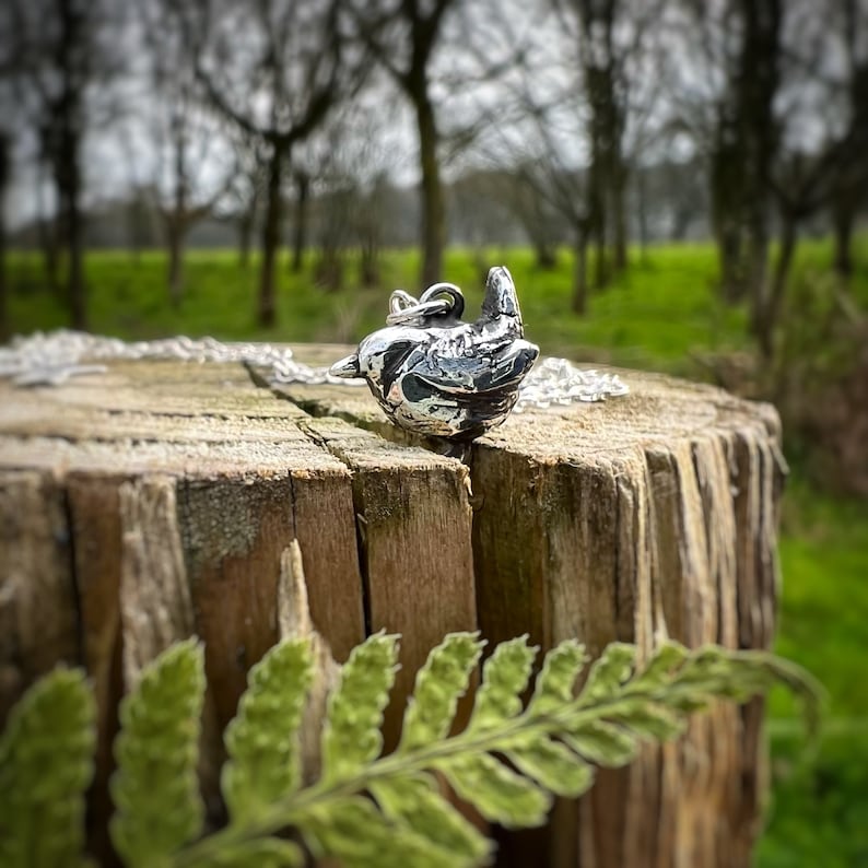 Sterling Silver Wren Charm: Florence Bird Jewelry - Etsy