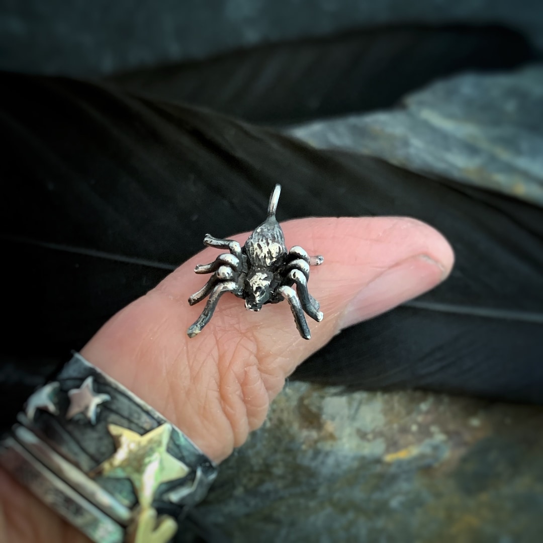Little Spider Charm - ‘monica’, Silver Spider, Spider, Spider Charm ...