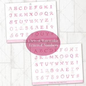 Pink Ribbon Watercolor Ribbon Clip Art Bundle | Banners, Frames and ...
