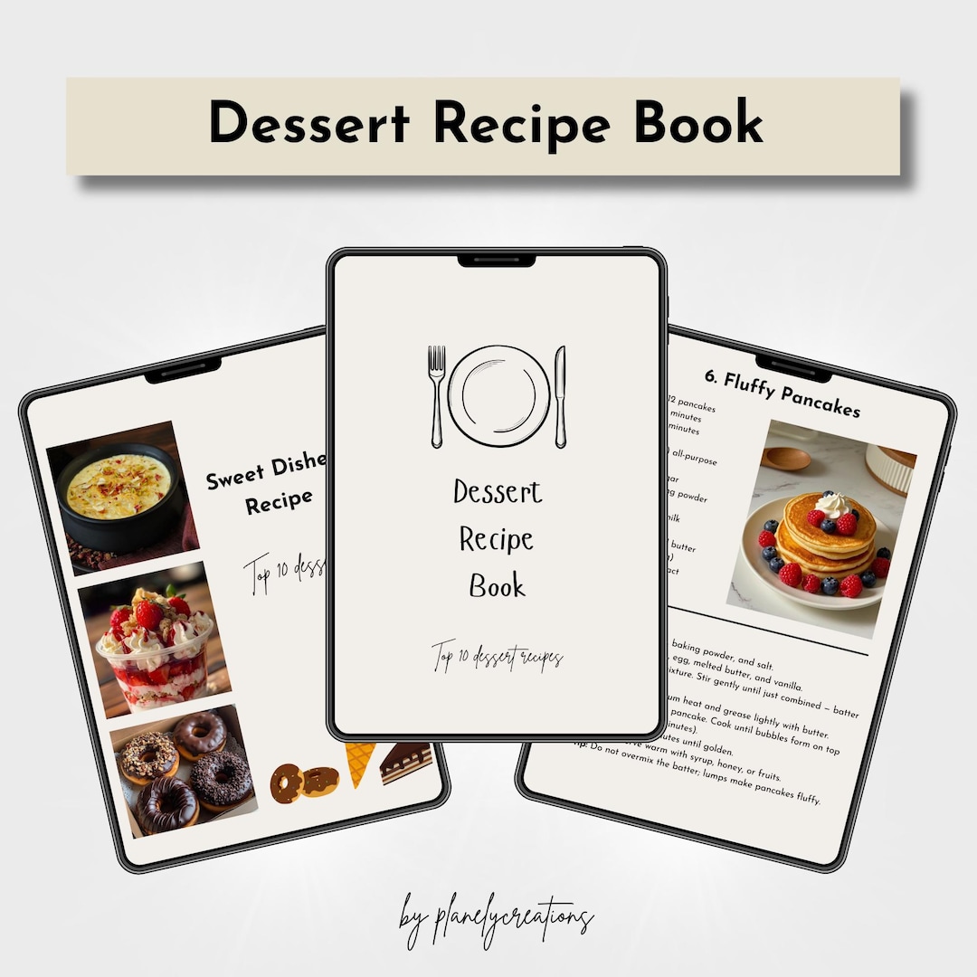 Dessert Recipe Book | Easy & Delicious Dessert Recipes for Beginners ...