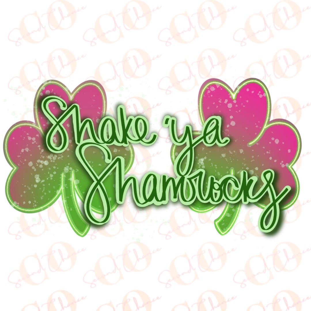Shake Ya Shamrocks SVG PNG | St Patricks Day Shirt Design | Shamrock ...