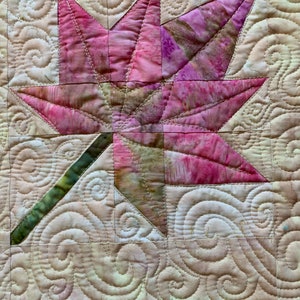 Batik Maple Leaf Quilted Table Topper - Etsy