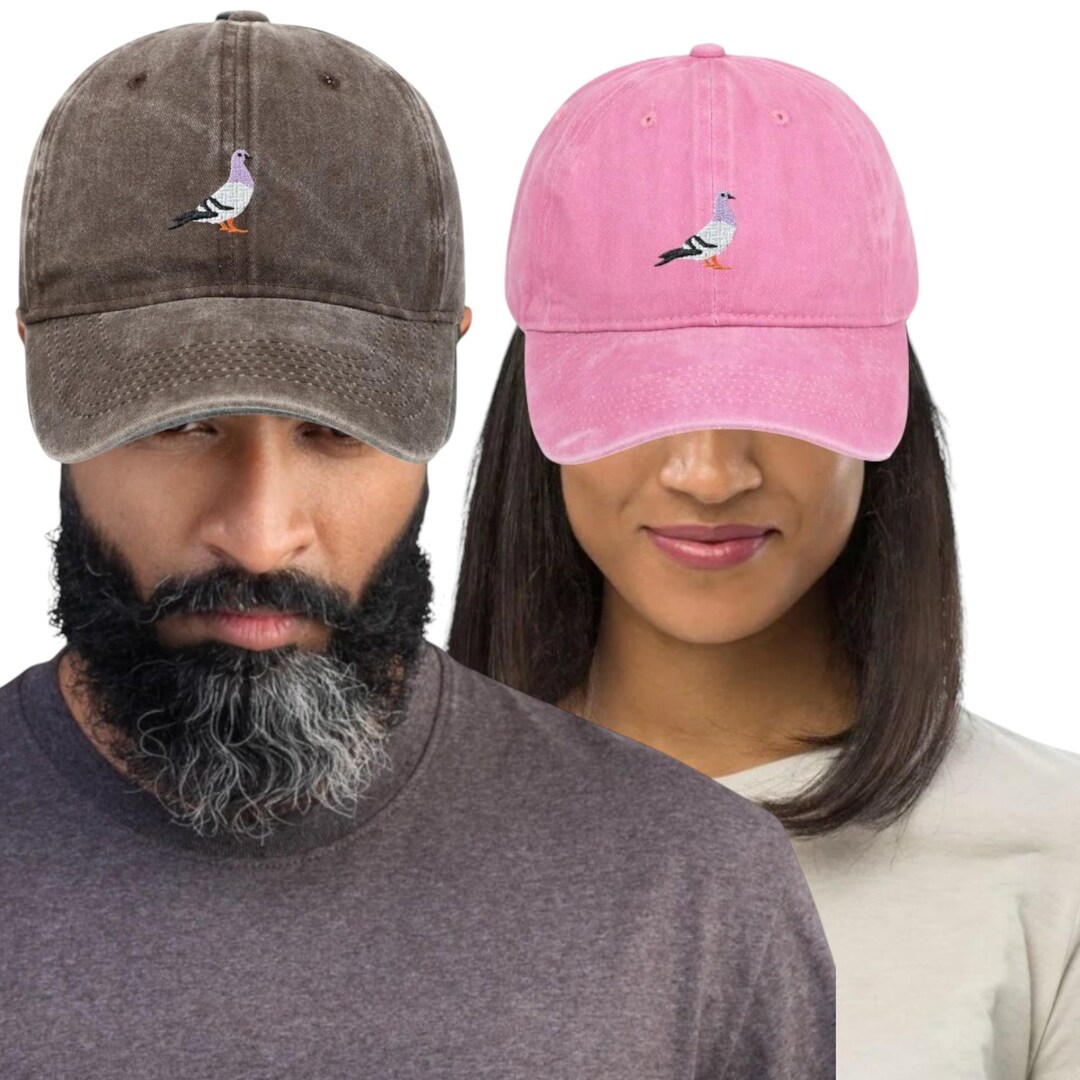 Pigeon Embroidered Vintage Cap British Birds Pidgeon Hat Wildlife Cap ...