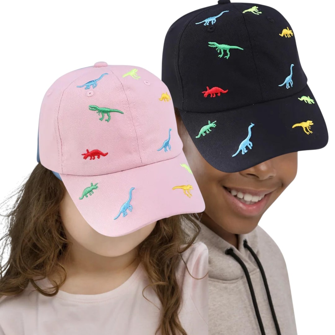 Kids Dinosaur Embroidered Baseball Cap Youth Child Boy Girl Children ...