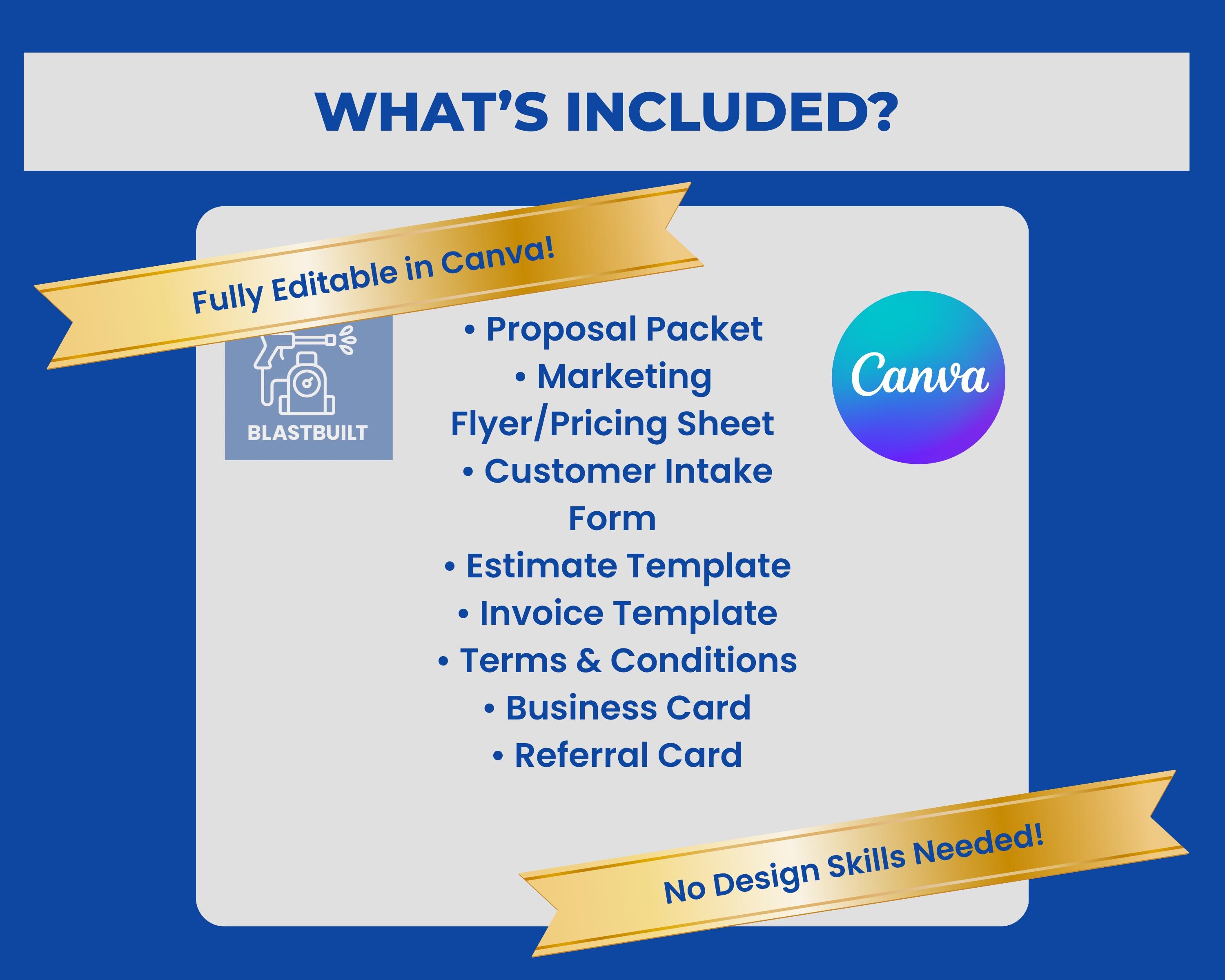 Window Cleaning Business Templates | Editable Forms & Flyers (canva ...