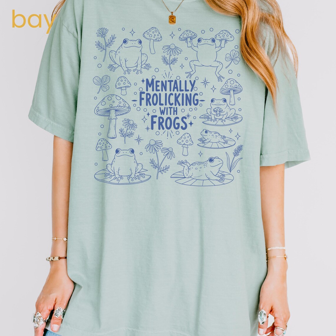 Frog Shirt – Cottagecore Frog Tee – Vintage Frog Aesthetic Funny Frog ...