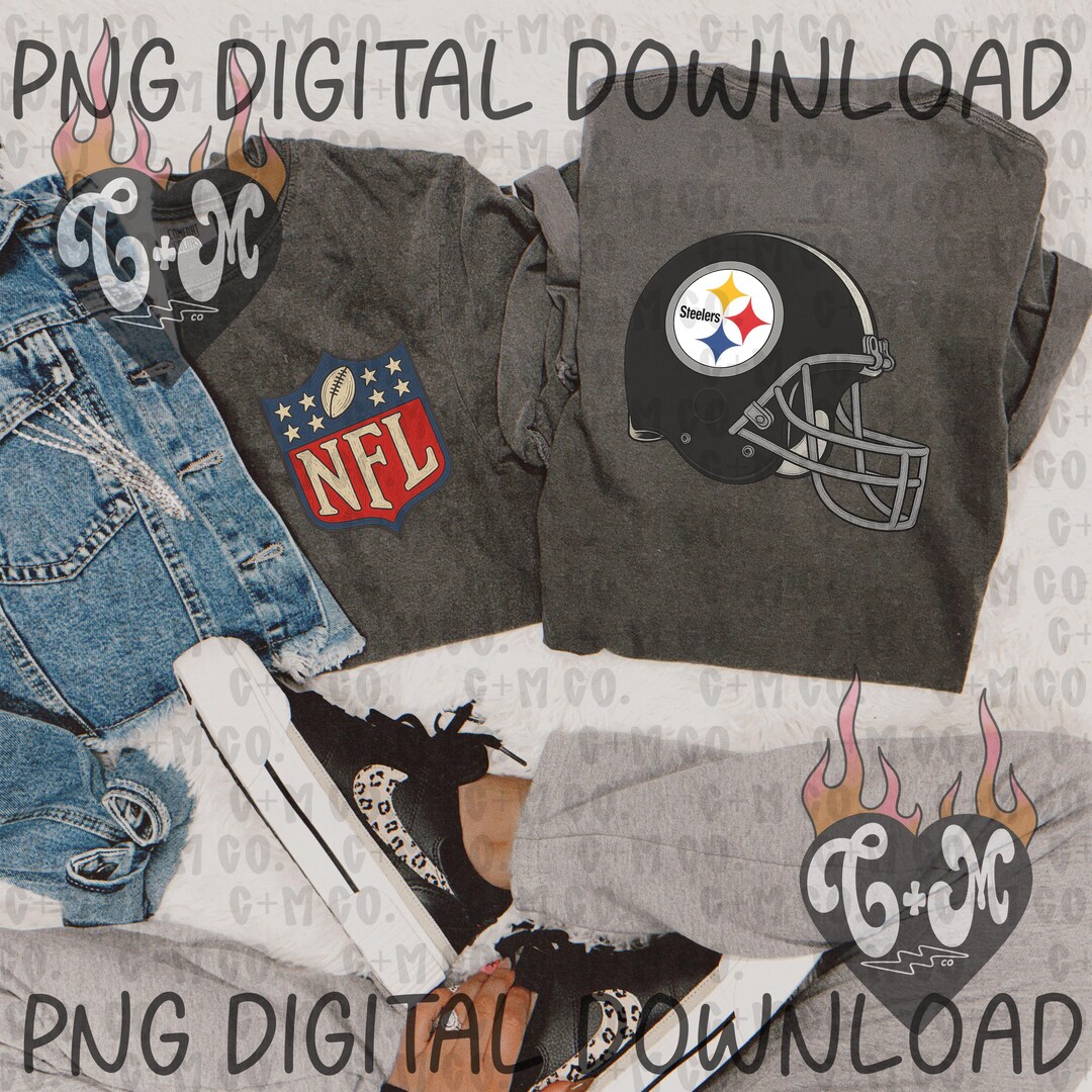 Vintage Steelers Football Helmet | Retro Team Print | Digital Download ...